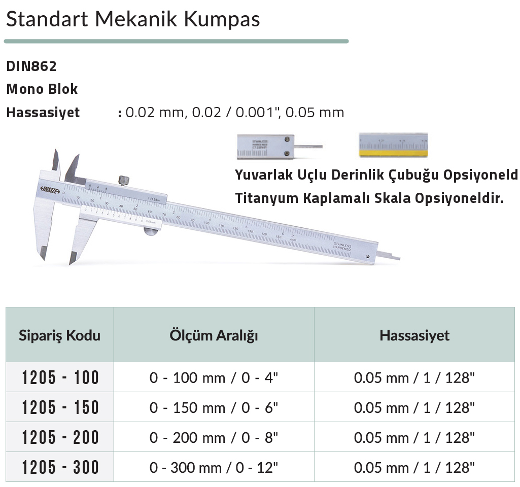 Standart Mekanik Kumpas